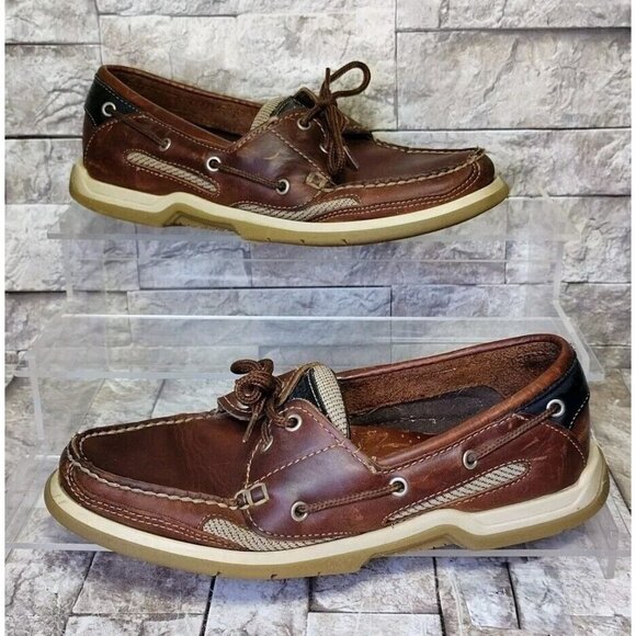 Sebago | Shoes | Sebago Docksides Clovehitch Women Brown Boat Shoe Size ...